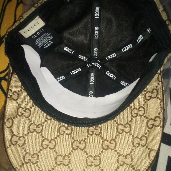 Gucci | Accessories | Gucci Tan And Brown Monogram Hat | Poshmark